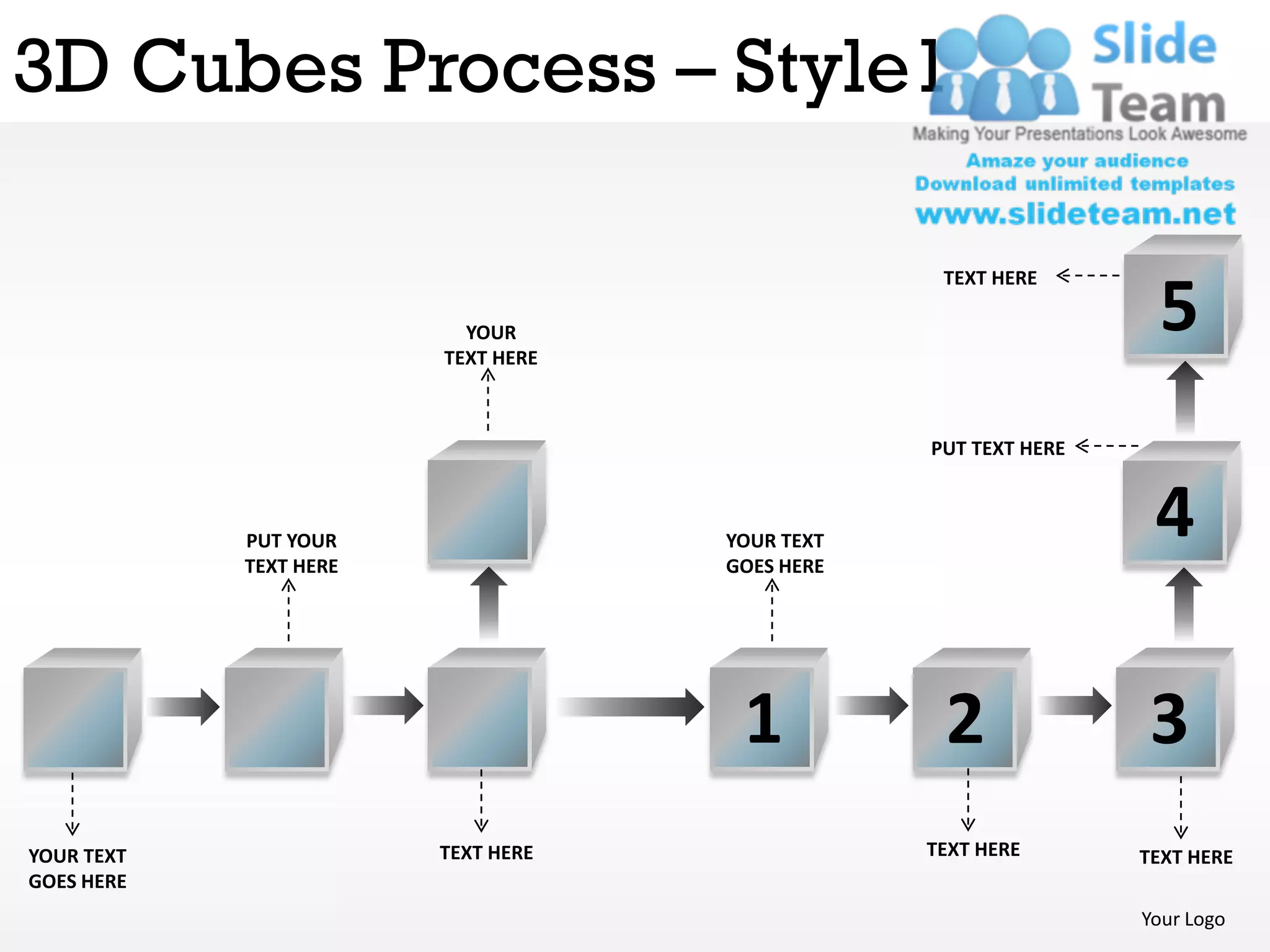 3d cubes process style 1 powerpoint presentation slides ppt templates ...