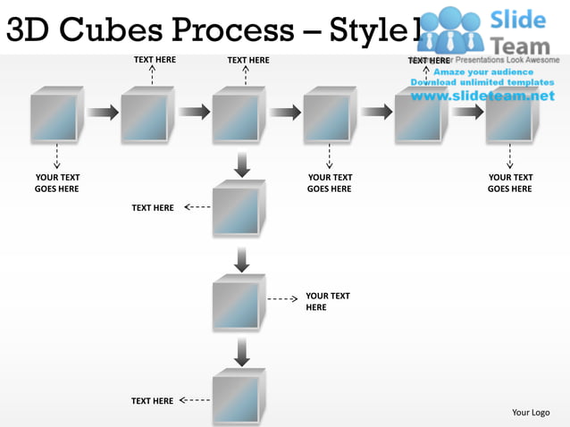 3d cubes process style 1 powerpoint presentation slides ppt templates ...