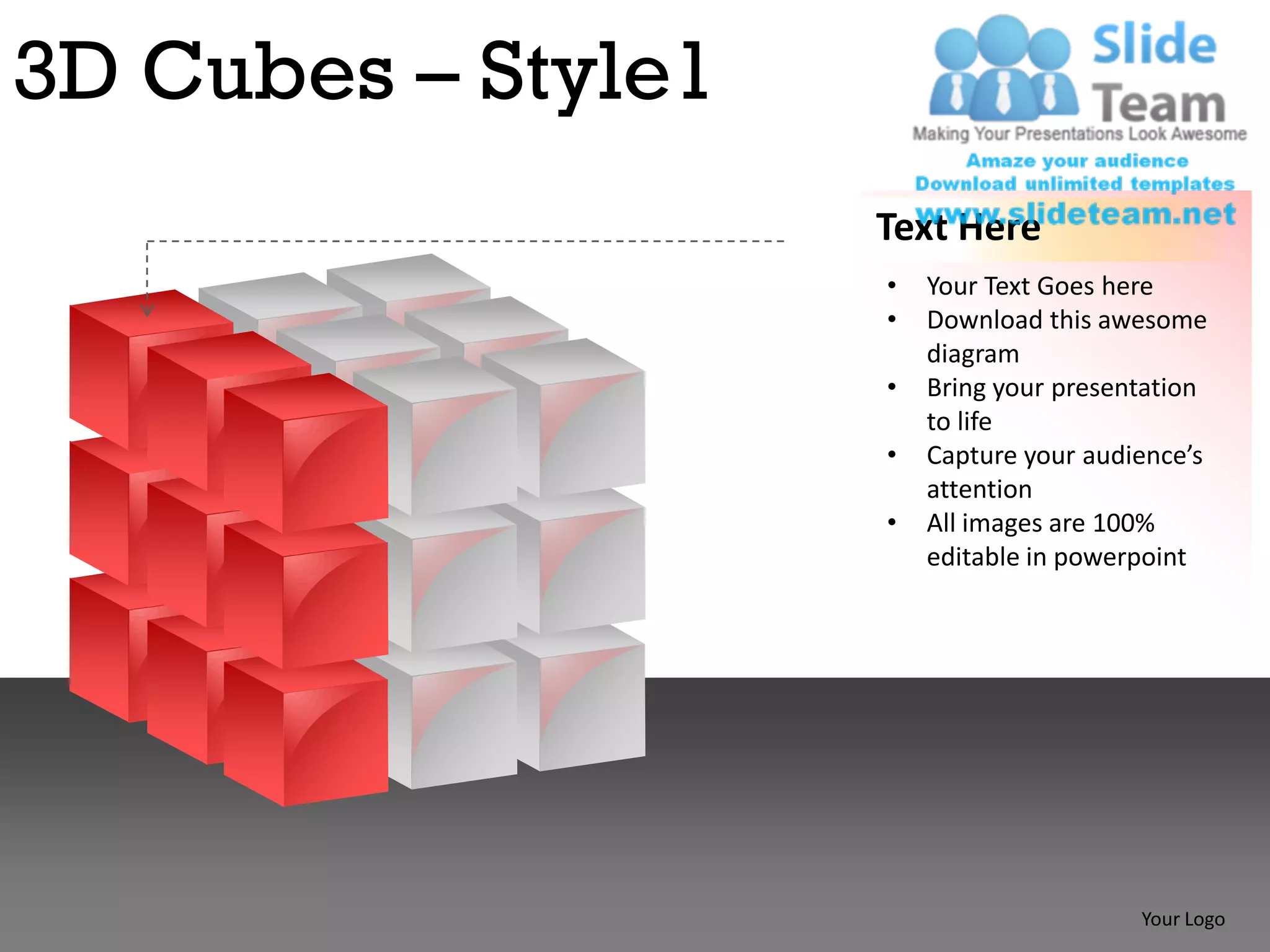 3d cubes style 1 powerpoint presentation slides ppt templates | PPT