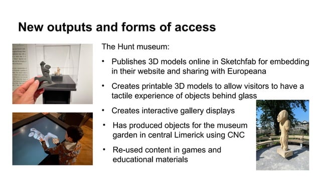 3D and Cultural Heritage, Kate Fernie, CARARE | PPT