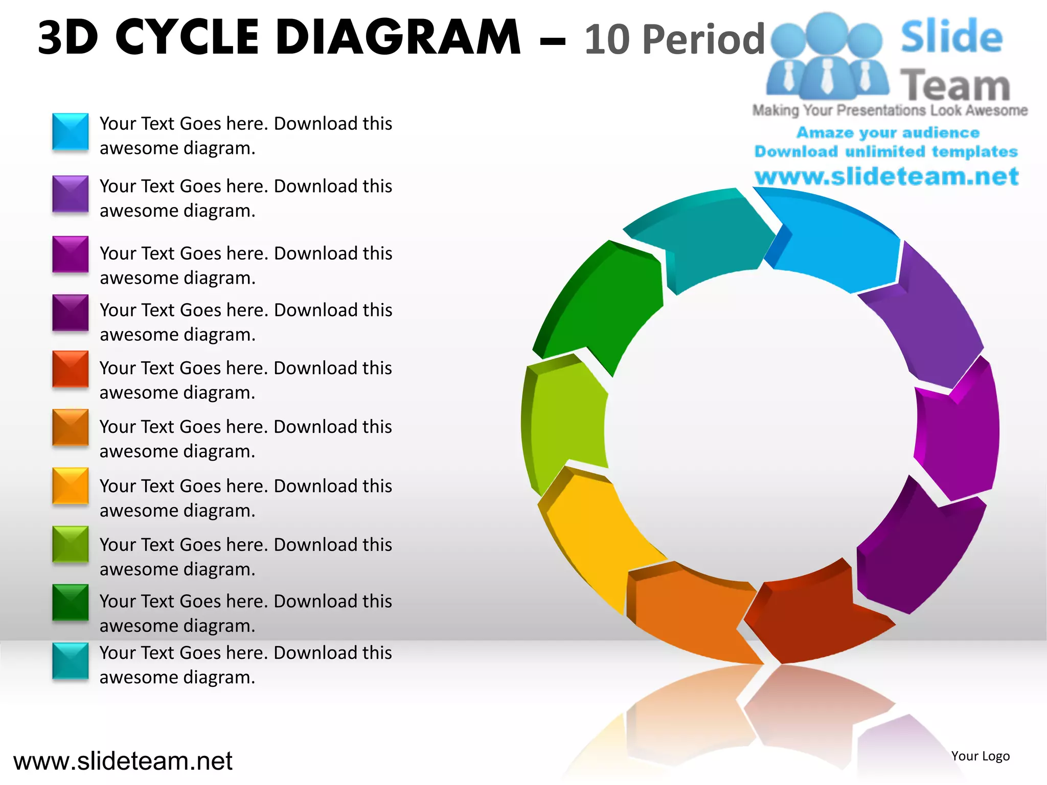 3d cycle diagram powerpoint ppt templates. | PDF | Graphics Software ...