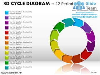 3d cycle diagram powerpoint ppt templates. | PDF