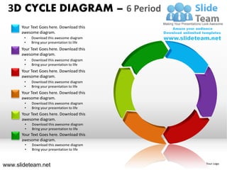 3d cycle diagram powerpoint ppt templates. | PDF