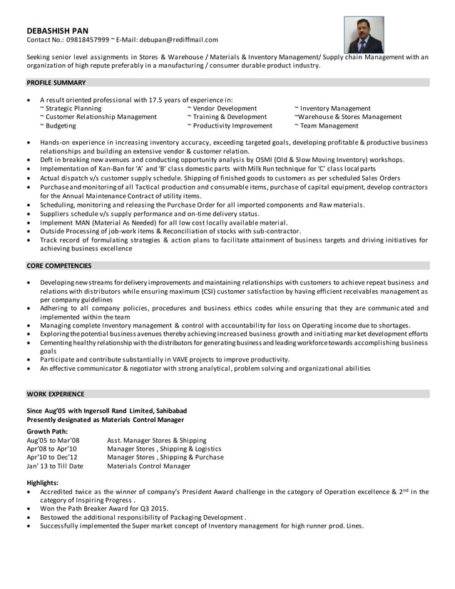 Resume_of_Debashish_Pan_updated_Aug_15 (1) | PDF