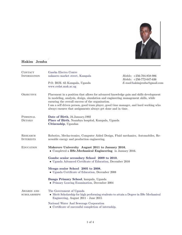 HAKIM CV | PDF