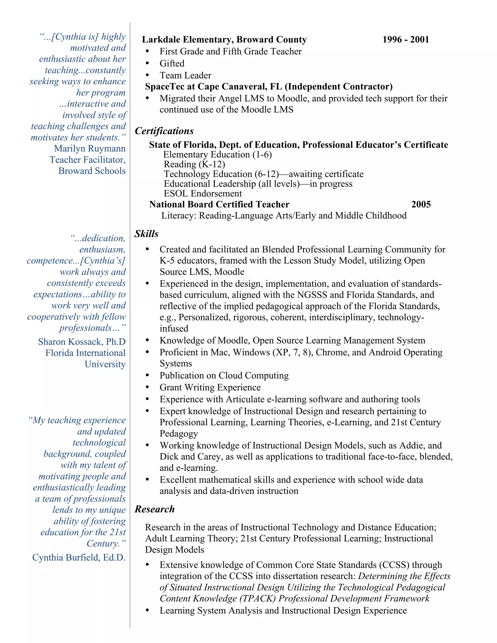 Burfield Resume | PDF