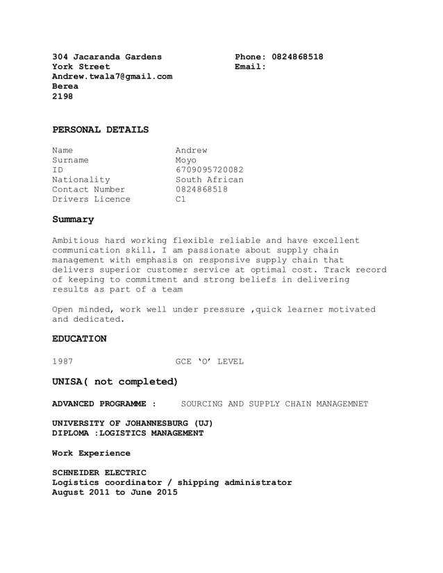 ANDREW CV 2 - Copy (2)3 (1)CURRENT | PDF