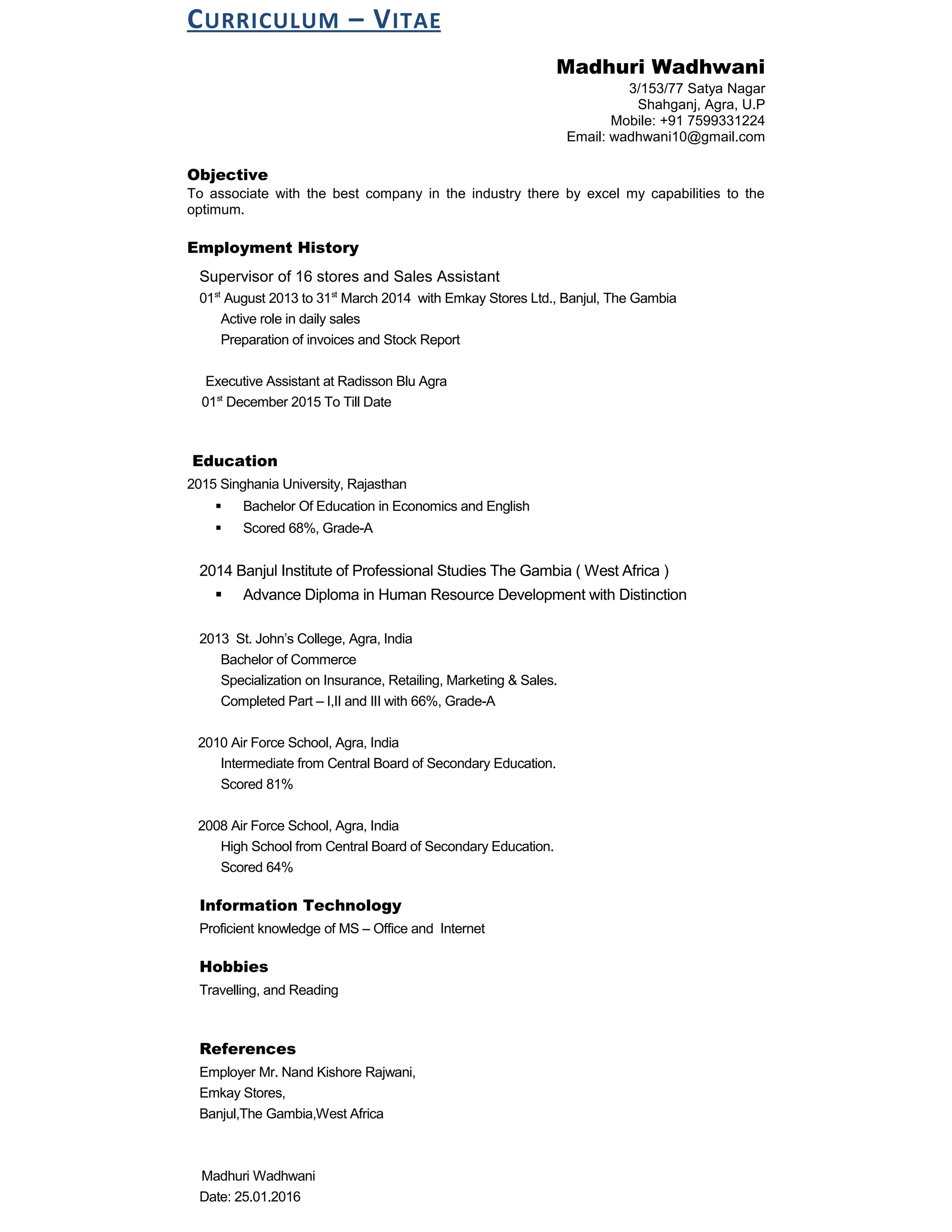 sales resume (1) | DOC