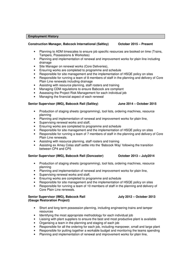 Simon Clare CV 2016 | PDF