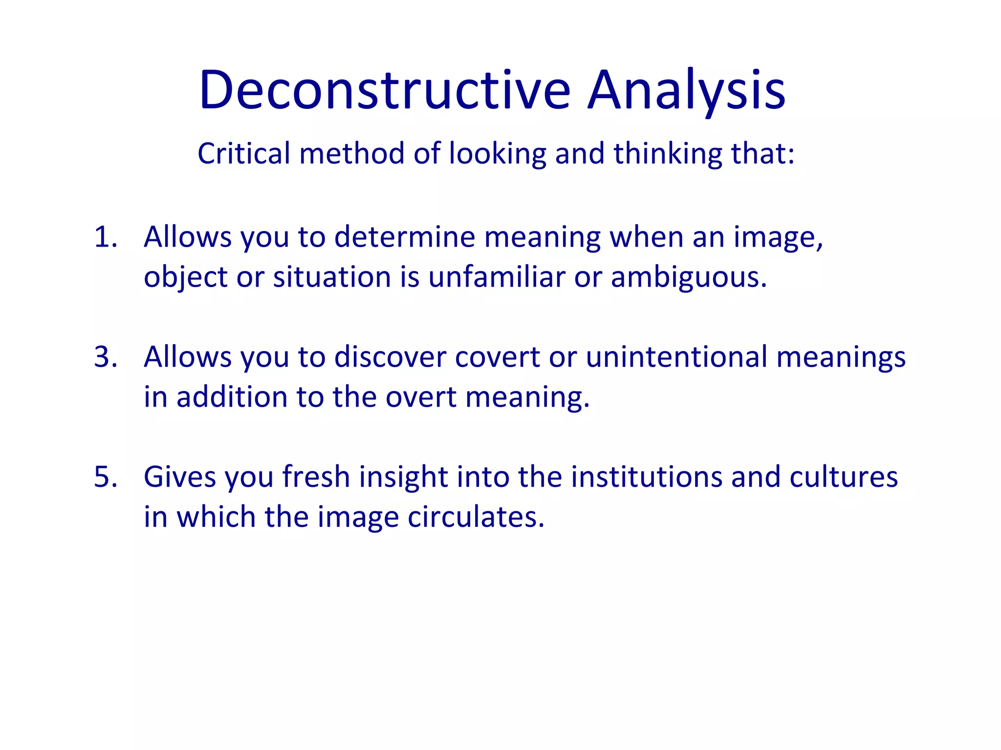 3 d deconstructive analysis | PPT