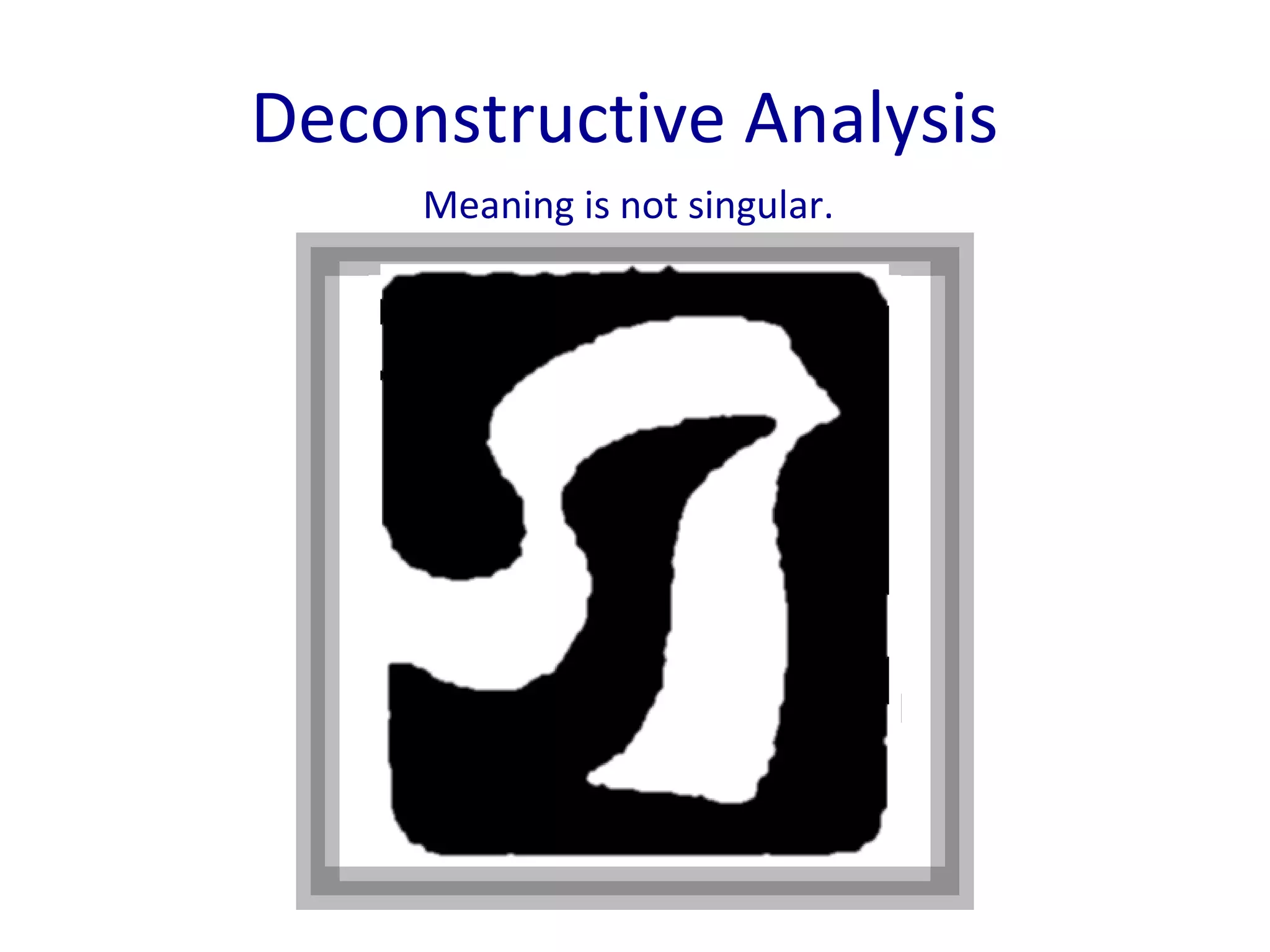 3 d deconstructive analysis | PPT