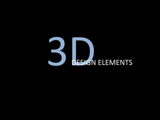 3 d design elements | PPT