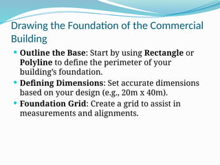 3D Design of a Commercial Building Using AutoCAD mini project.pptx