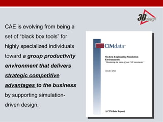 Advantages of Early Adoption of CAE in New Product Development | PPT