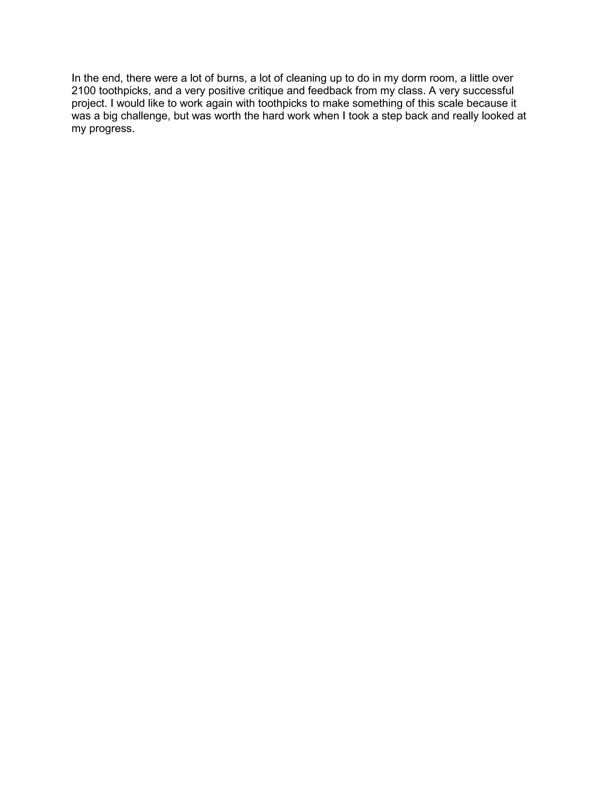 3 d design toothpick project | DOCX