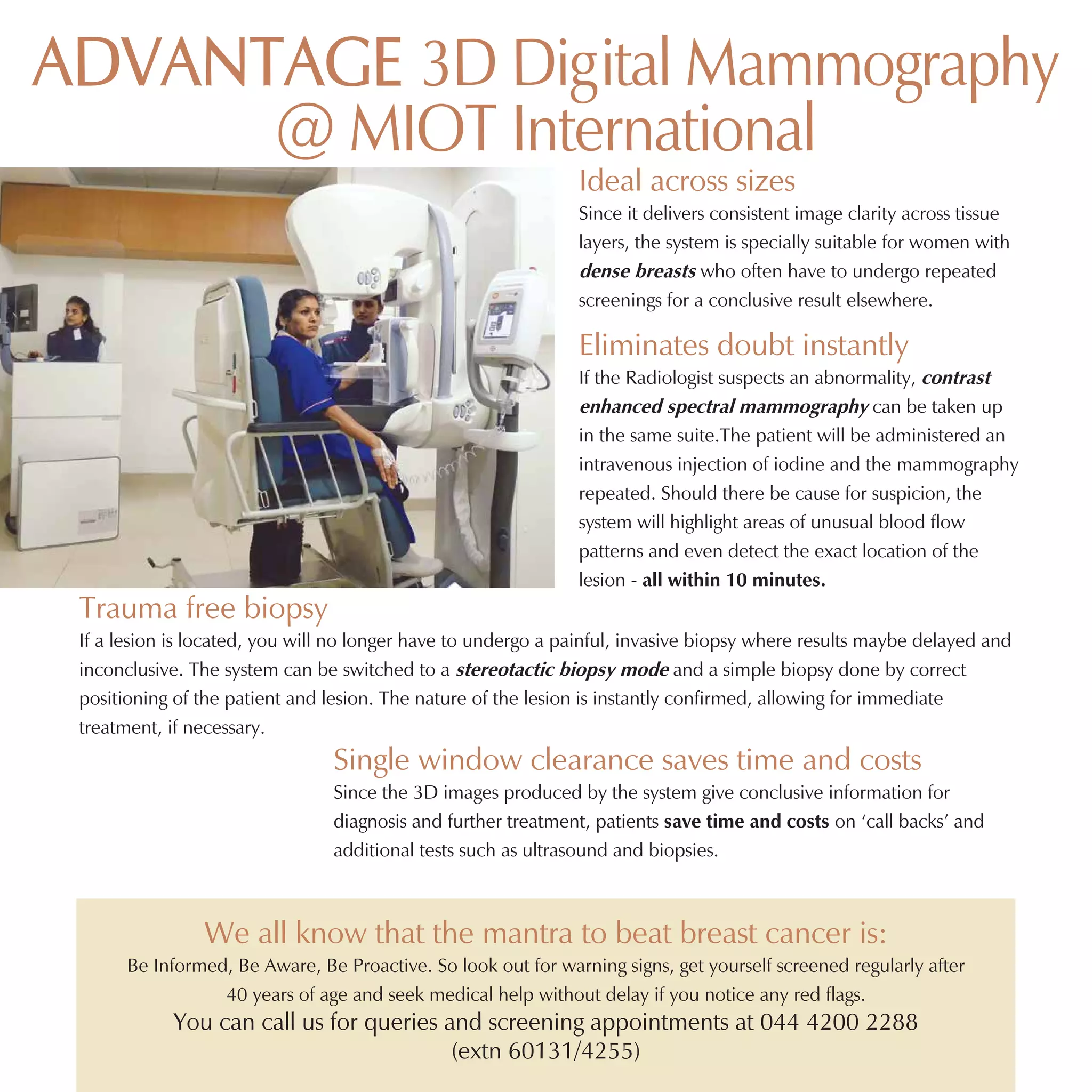 WORLD’S LATEST 3D DIGITAL MAMMOGRAPHY SYSTEM | PDF