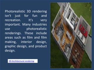 3D digital rendering technologies and 3d rendering service.pptx