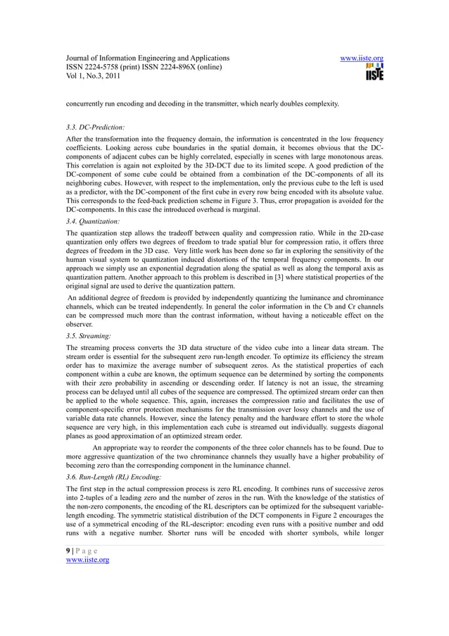 3 D Discrete Cosine Transform For Image Compression Pdf
