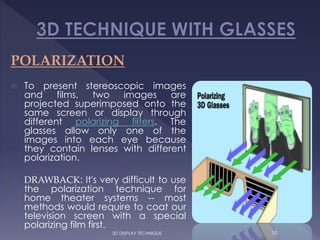 3 d display technique | PPTX