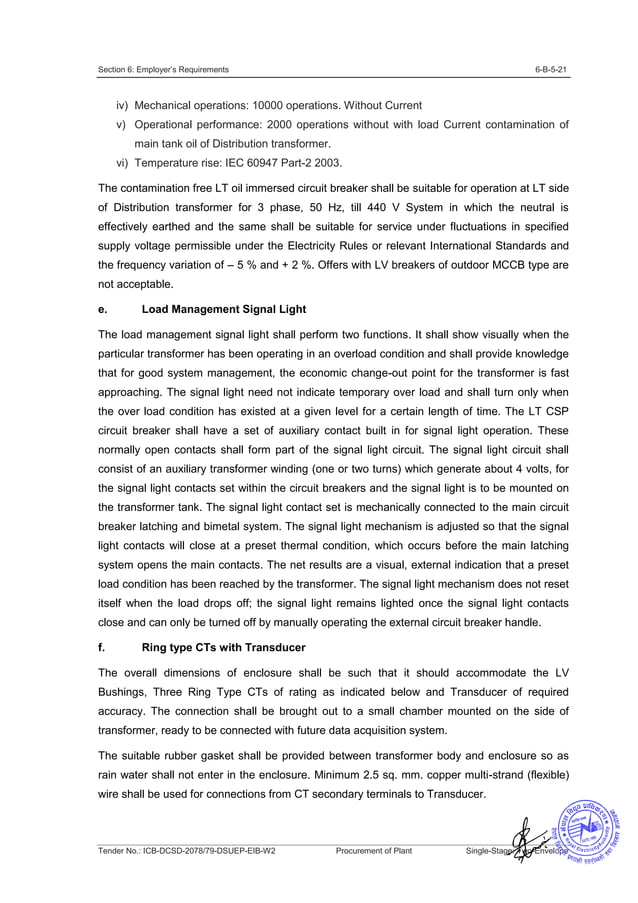 3d Distribution Transformer Specification Pdf