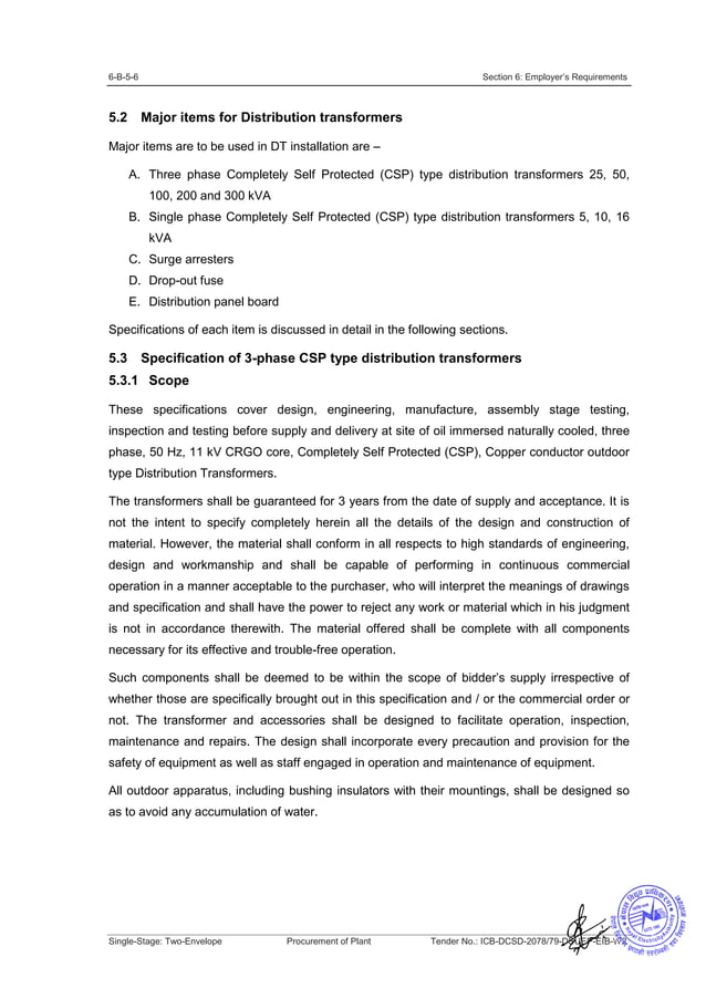 3d Distribution Transformer Specification Pdf