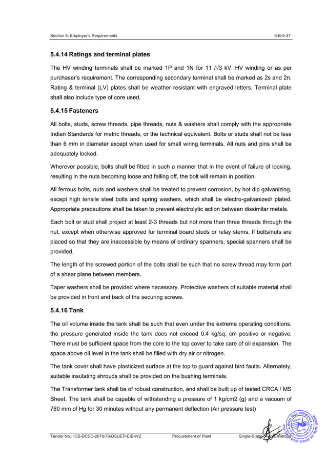 3d Distribution Transformer Specification Pdf