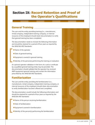 AWP Best Practices Document for Training & Familiarization | PDF ...