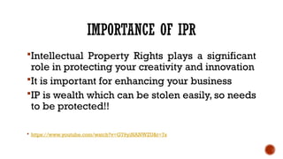 An Introduction to Intellectual Property: A Brief Overview | PPTX