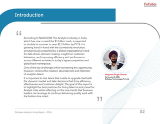 CoCubes Guidebook on Hiring Entry Level Analytics Talent | PDF