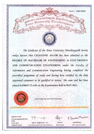Bachelors Degree Certificate | PDF