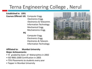 Terna Engineering College Final (1) | PDF