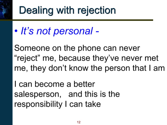 3. Dealing With Rejection | PPTX | Healthy Living