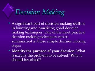 decision making | PPT