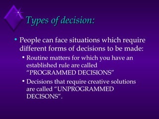 decision making | PPT