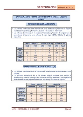 3ª declinacion | DOCX