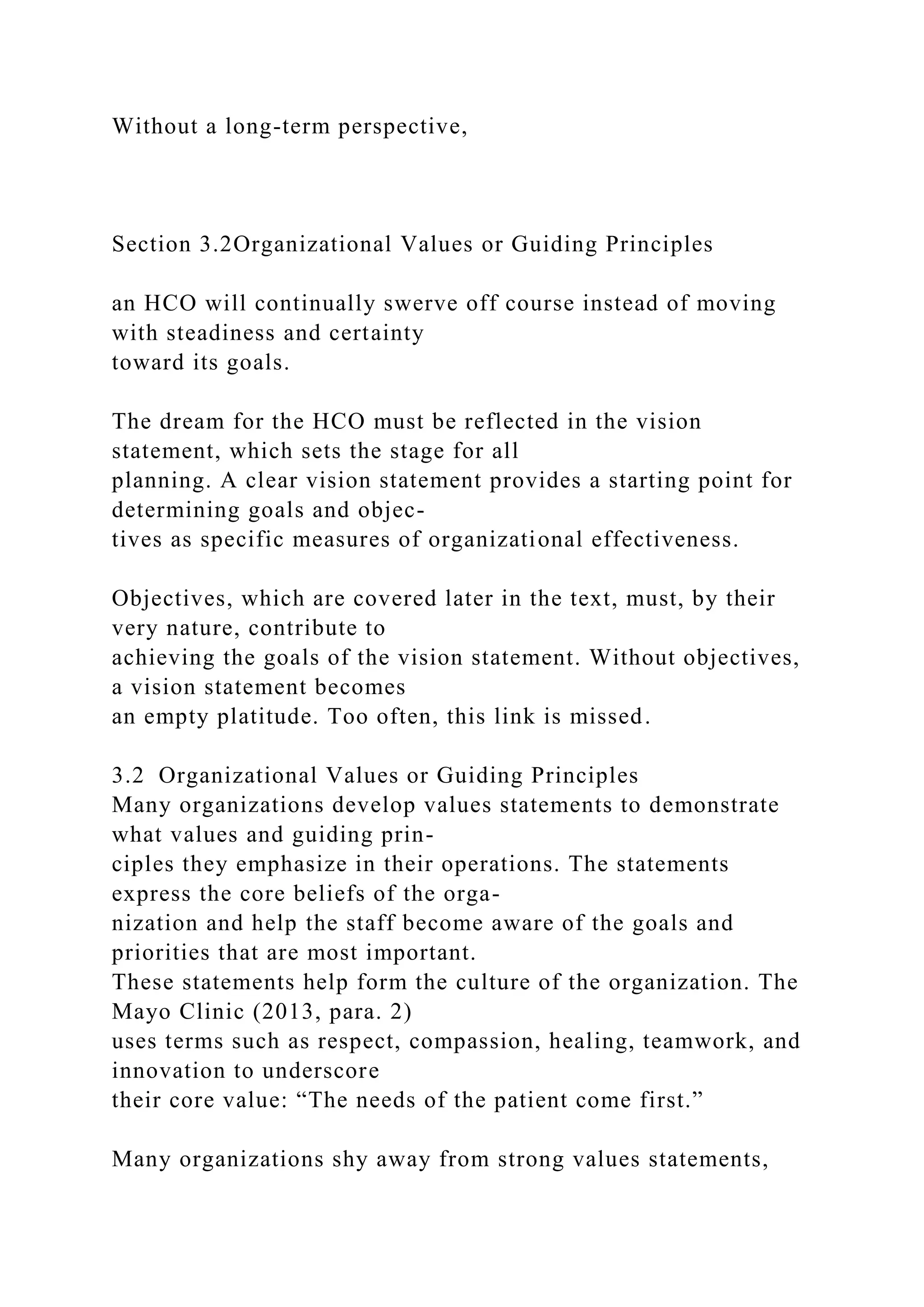 3 Defining Organizational Vision, Values, and MissionSteve.docx
