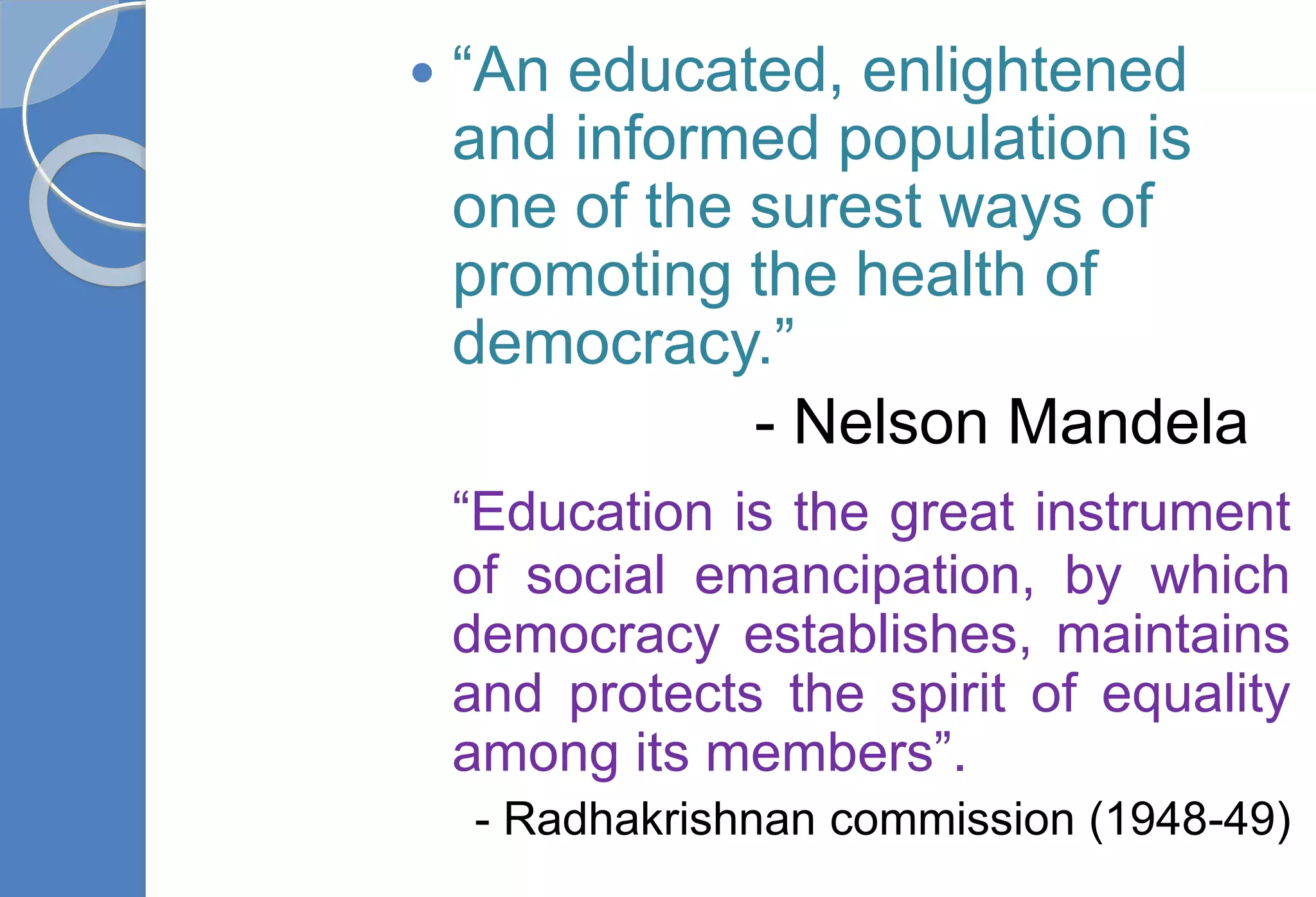 Democracy and Education | PPTX