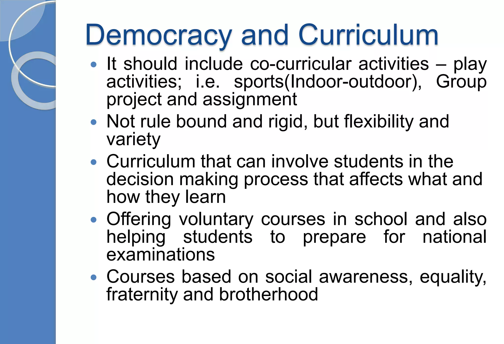 Democracy and Education | PPTX