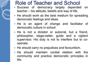 Democracy and Education | PPTX