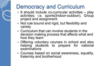 Democracy and Education | PPTX