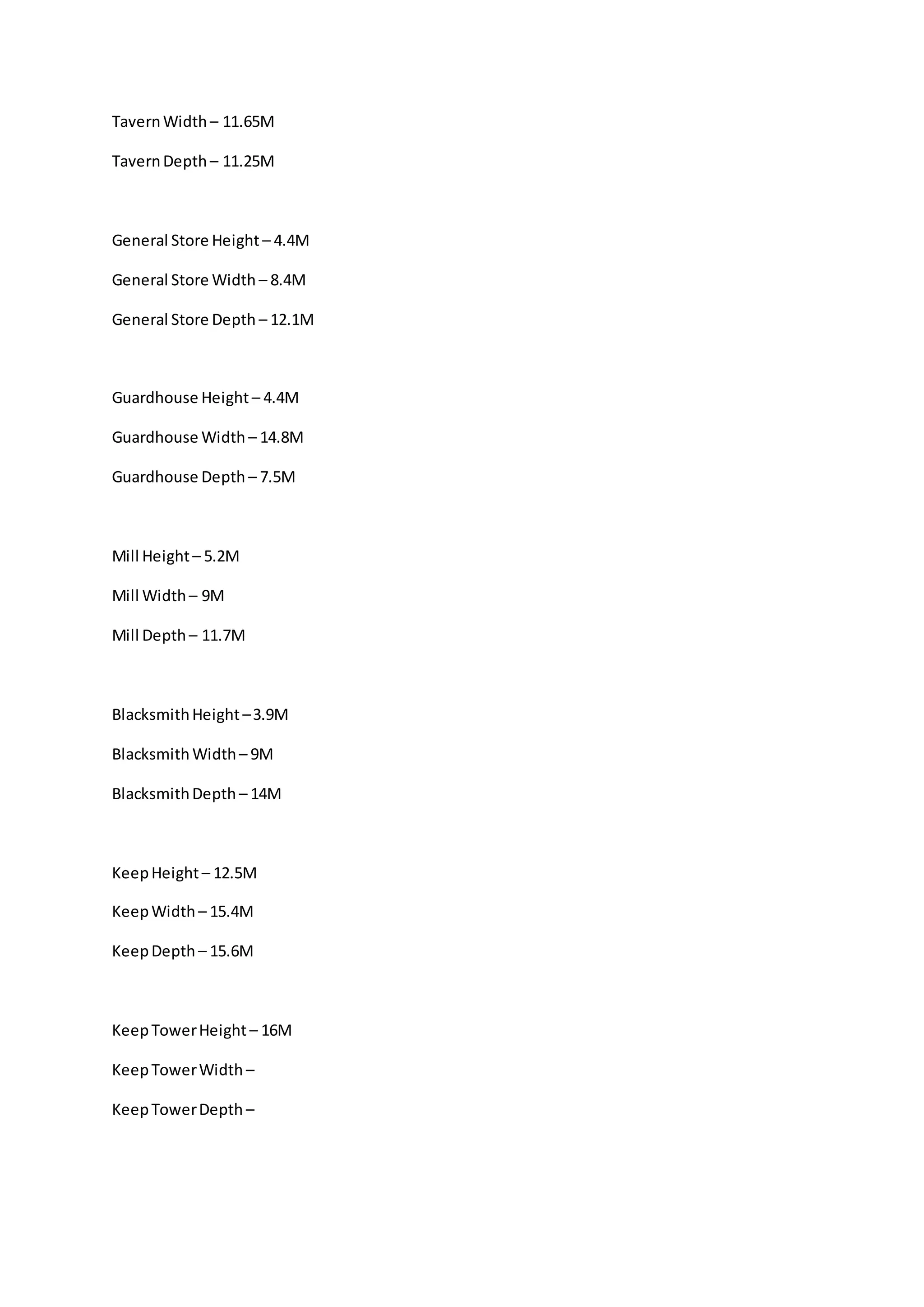 3d environment structure specifications | PDF