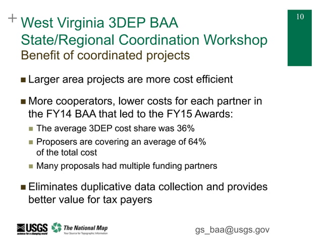WV 3D Elevation Program (3DEP) / BAA Overview | PPT