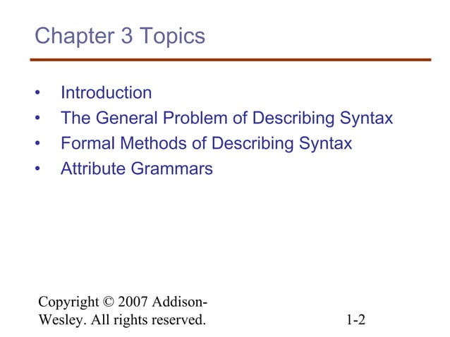 3 describing syntax | PPT
