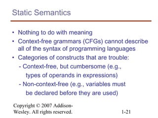 3 describing syntax | PPT
