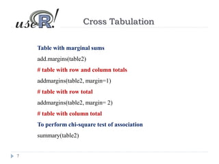 3 descriptive statistics with R | PDF