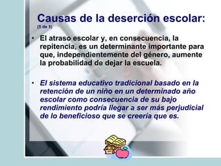 3 Deserción Escolar | PPT