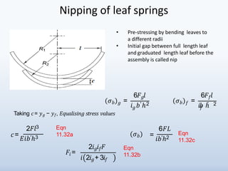 3 Design of leaf springs | PPTX