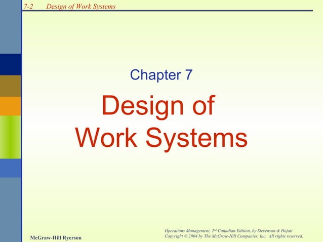 3 design of work system.ppt 2 | PPT | Mechanical and Industrial ...