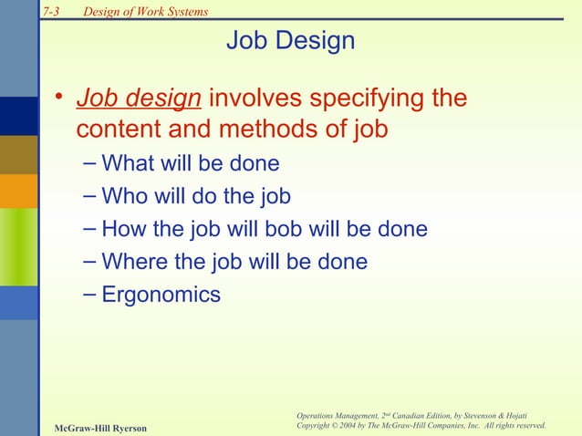 3 design of work system.ppt 2 | PPT | Mechanical and Industrial ...