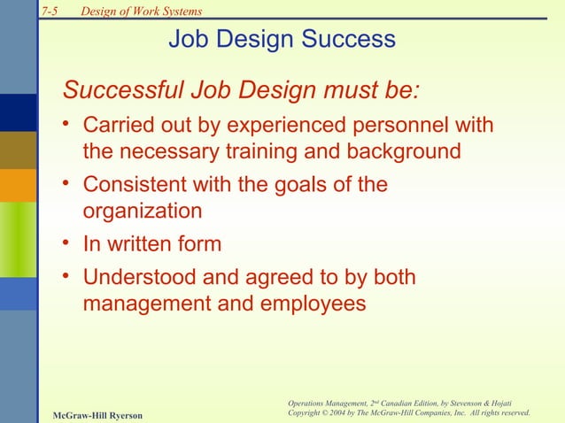 3 design of work system.ppt 2 | PPT | Mechanical and Industrial ...